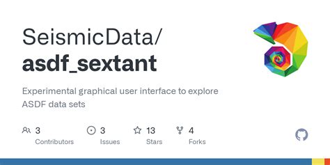 github seismicdata asdf sextant experimental graphical user