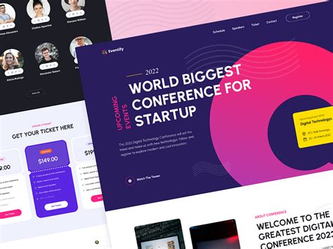 Eventify Event Management Landing Page By I Can Infotech On Dribbble
