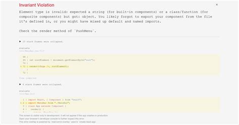React Push Menu Examples Codesandbox