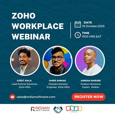 Learn About Zoho Workplace And Its Features Redian Software In Africa Authorized Partner