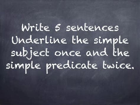 Simple Subjects And Predicates PDF