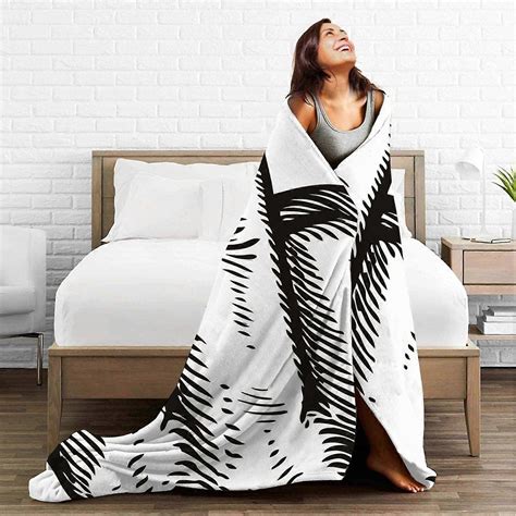 Flanellfiltar Kontur Ritning Hand Långfinger Du Obscen Agg Träsnitt Palm Aggression