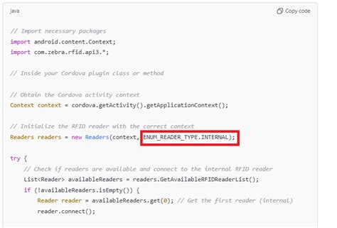 Create Cordova Plugin For Tc53e Rfid Developer Portal