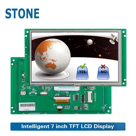 7 inch hmi smart tft lcd display module with controller program uart
