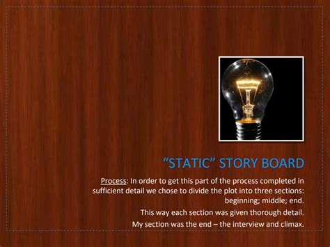 Static Storyboard Ppt