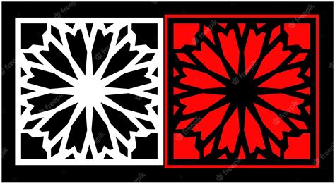 Premium Vector Decorative Wall Panels Set Jali Design Cnc Pattern Premium Vector Decorative Wall Panels Set Jali Design Cnc Pattern