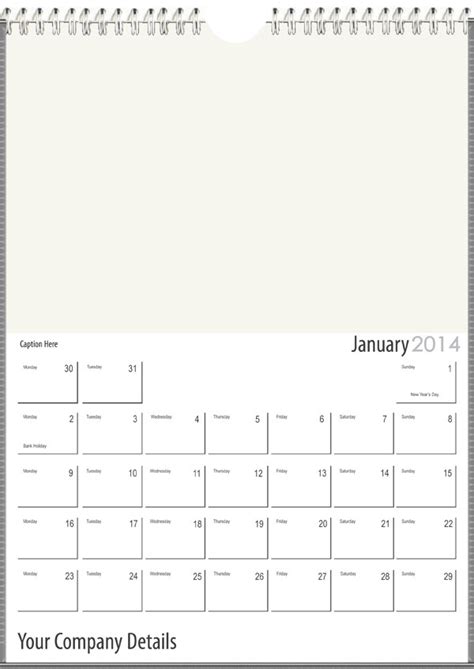 Printable Blank Calendar Portrait Template Blank Calendar Printable