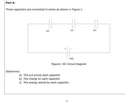 Solved Part A Three Capacitors Are Connected In Series As Chegg Com