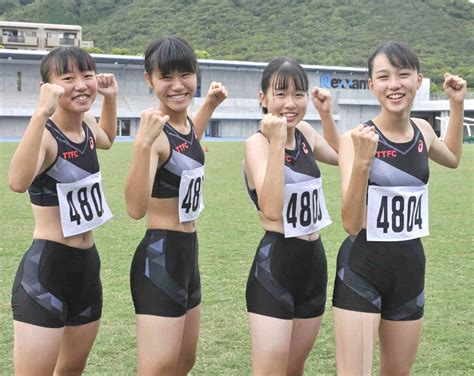 高松ク20年ぶり県中学記録更新 女子400リレー 市内4校の3年生 陸上高松市選手権 スポーツニュース 四国新聞社