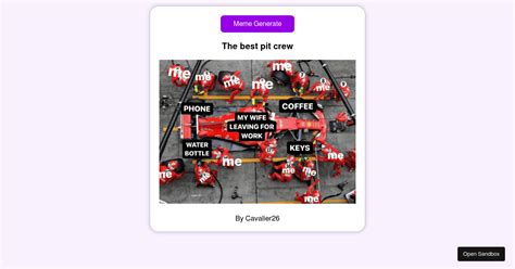 Meme Generator Codesandbox