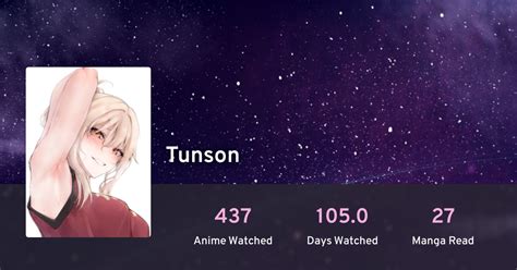 Tunsons Profile · Anilist