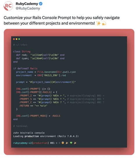 A Good Example Of Irb Prompt Customization Rruby
