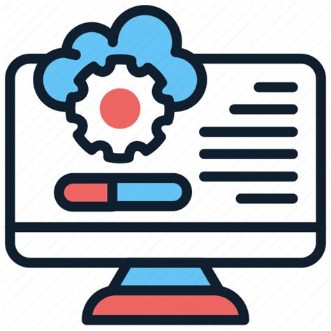 Cloud Processing System Setting Computing Icon Download On Iconfinder