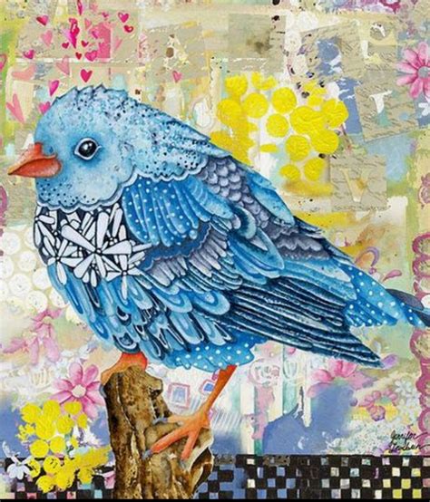 Asld New Mixed Media Collage Class Celebrating Birds