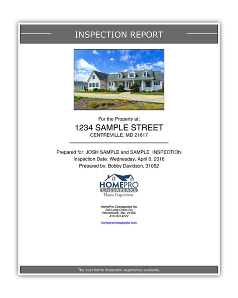 Homepro Chesapeake Home Inspections Residential And Commercial