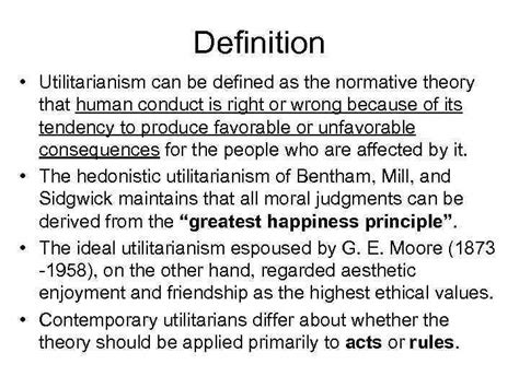 Consequentialism Utilitarianism Main Sources — Consequentialism Sep