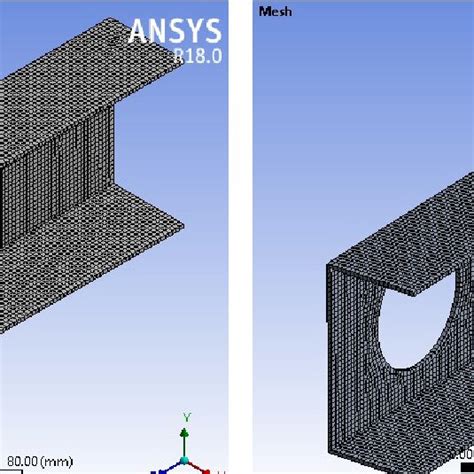 Fe Mesh Model Without And With Holes Download Scientific Diagram