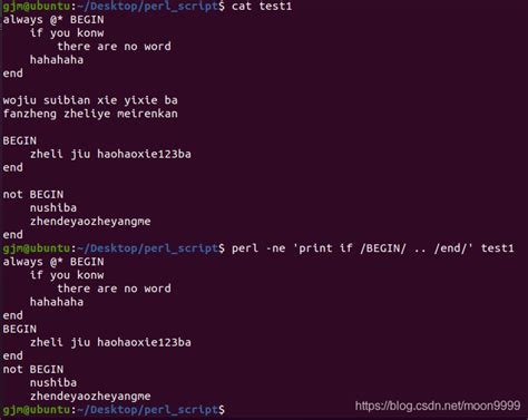 【perl脚本】perl one line的几个有趣实例1 perl语言编程实例 csdn博客