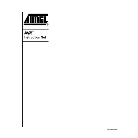 Atmel 0856c Avr Instruction Set Datasheet