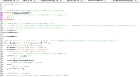 Penyelesaian Persamaan Non Linear Dengan Metode Regulasi Falsi Iterasi Titik Tetap Secant Dan