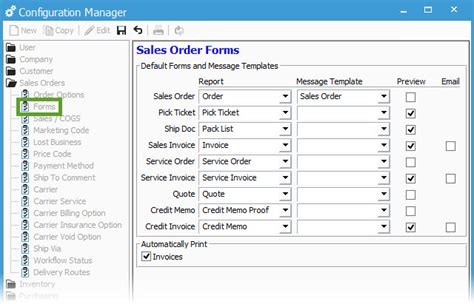 Assigning Default Forms And Email Templates