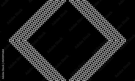 Seamless Motif Pattern Arranged Of Rectangle Composition For Ornate Decoration Background