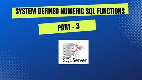 Sql Functions Functions In Sql Sql Server Functions Advanced Sql