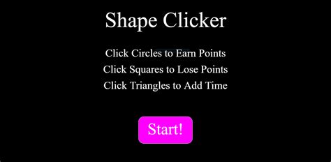 Shape Clicker By Elephanttooth