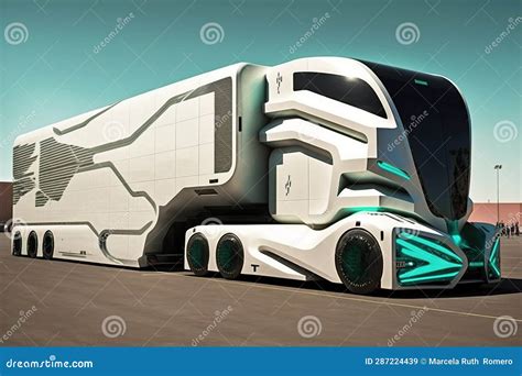 Future Of Urban Autonomus Mobility Ai Generated Stock Illustration Illustration Of Futuristic