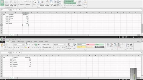 Excel 2013 Worksheet Side By Side How To View Workbooks Side By Side
