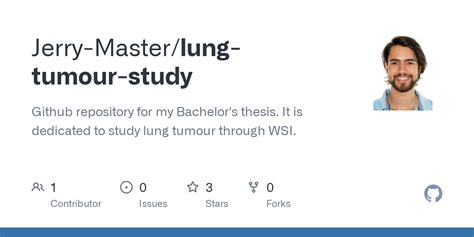 GitHub Jerry Master Lung Tumour Study Github Repository For My Bachelor S Thesis It Is