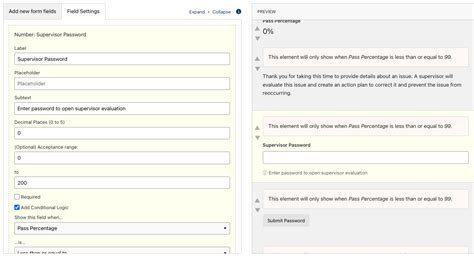 How To Use Passwords And Conditional Logic To Hidereveal Additional Fields In A Form
