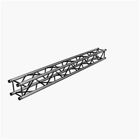 Square Truss Straight Segment 26 3D Model FlatPyramid