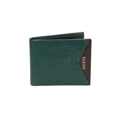 Guess Mens Leather Slim Bifold Wallet