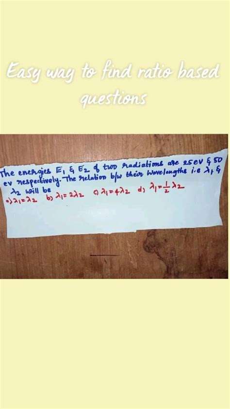 Easy Way To Find Ratio Based Questions In Structure Of Atom