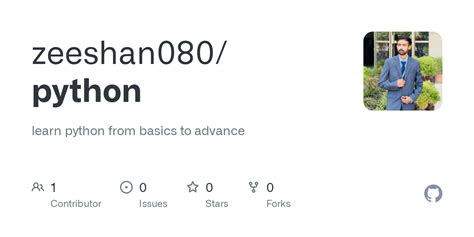 Github Zeeshan080python Learn Python From Basics To Advance