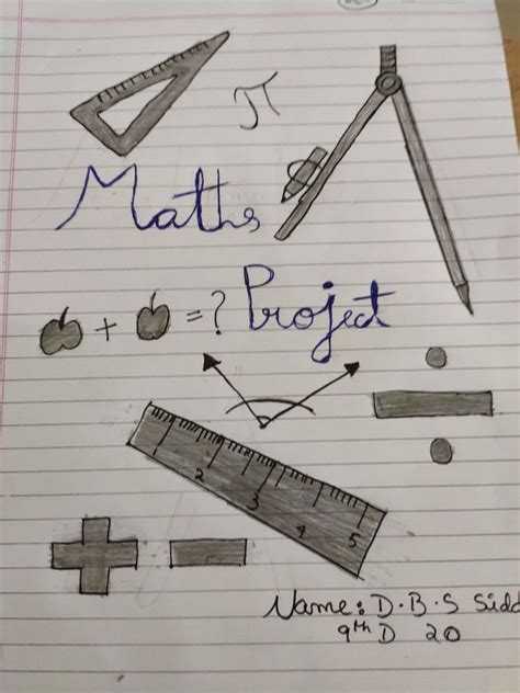 Maths Cover Page Maths Cover Page