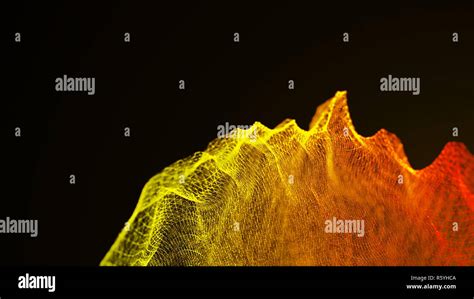 Loopable Abstract Particle Background 3d Render With Depth Of Field