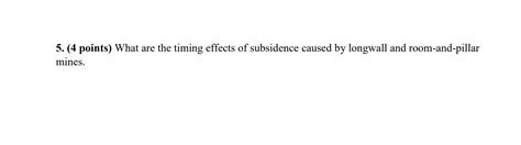 Solved 5 4 Points What Are The Timing Effects Of Chegg Com
