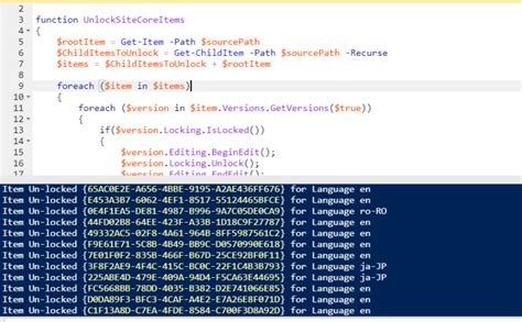 Unlocking All Locked Items In Sitecore Using Sitecore Powershell Extensions Spe Sitecore