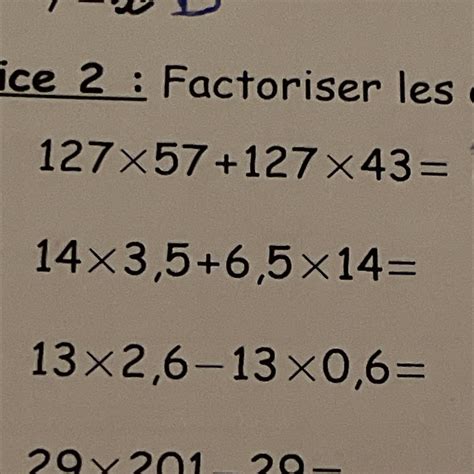 Comment Factoriser Ceci 14 Fois X Nosdevoirs Fr