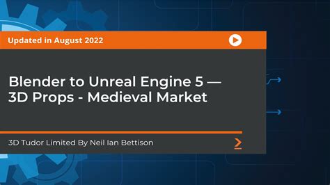 Blender To Unreal Engine 5 Part 2 3d Props Medieval Market Catálogo