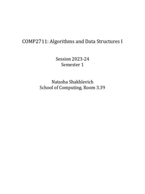 Lecturenotes 2023 24 Ch1 Ch8 9 Pdf Time Complexity Algorithms