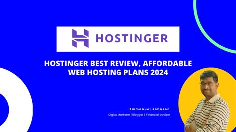 hostinger best review affordable web hosting plans 2024