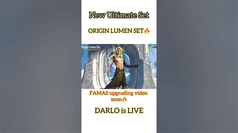 Origin Lumen Set🥵🔥 Bgmi Ultimateset Crateopening Bgmicrateopening Originlumen Bgmiupdate
