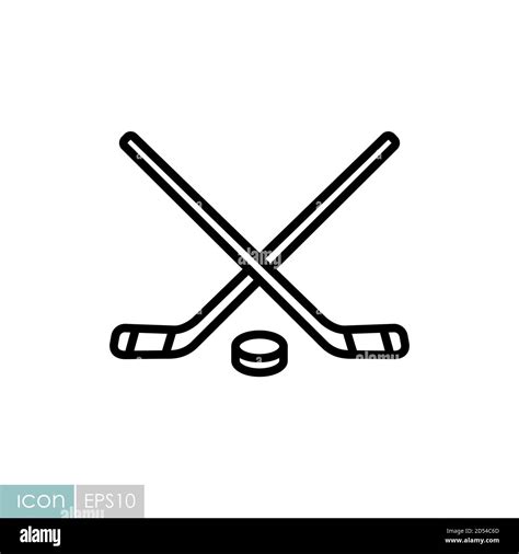 Hockey Stick And Puck Logo Hockey Life Ice Hockey Stick Puck And