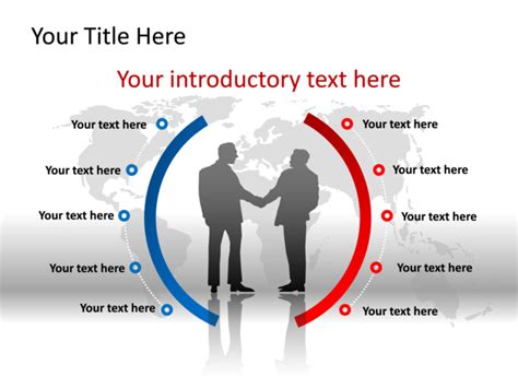 PowerPoint Slide Comparison Diagram Sides Blue TG CrystalGraphics Com