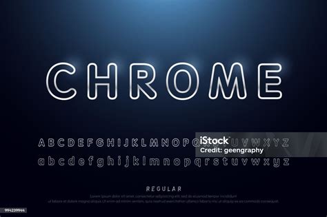 알파벳 라인 실버 금속 효과 디자인 현대 추상 글꼴 및 알파벳 반올림 벡터 일러스트 레이 터 귀여운에 대한 스톡 벡터 아트 및 기타 이미지 Istock