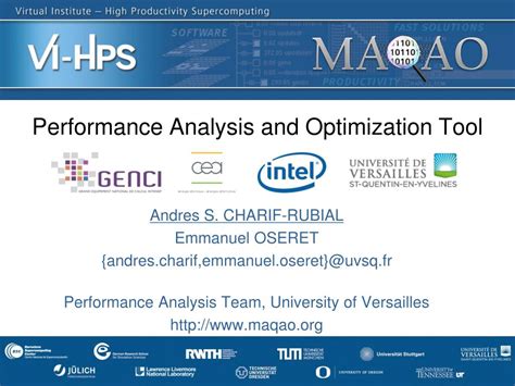 PPT Performance Analysis And Optimization T Ool PowerPoint Presentation ID 4698889