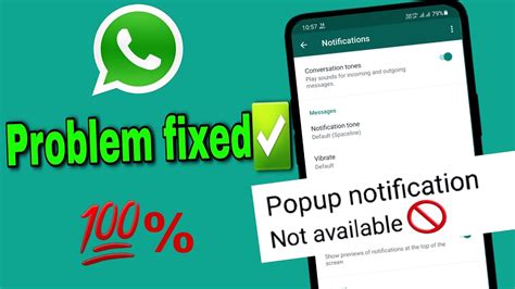 How To Fix Pop Up Notification Whatsapp🔥android 11 Youtube